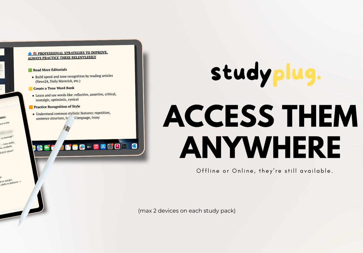 Afrikaans FAL P1 & P2 Study Guide 2026 – StudyPlug