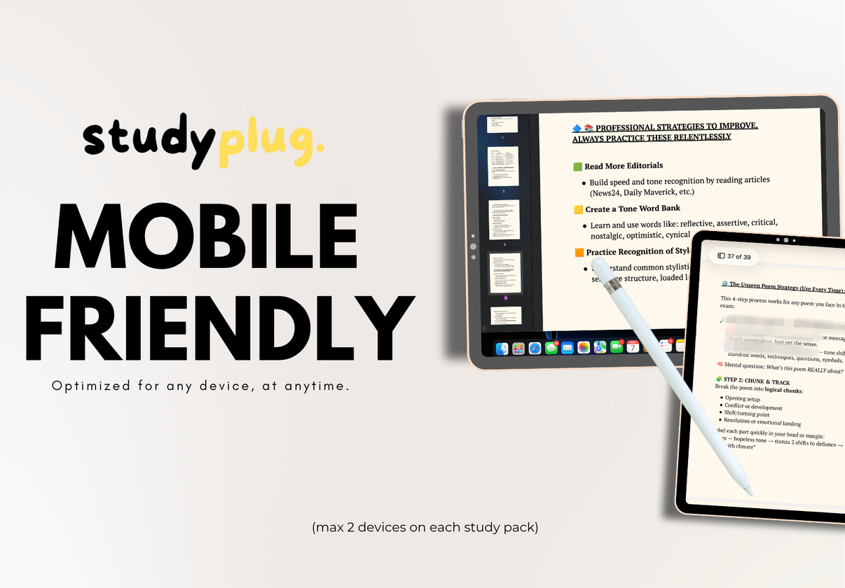 Grade 12 Afrikaans FAL P1 - Study Guide 2025 – StudyPlug